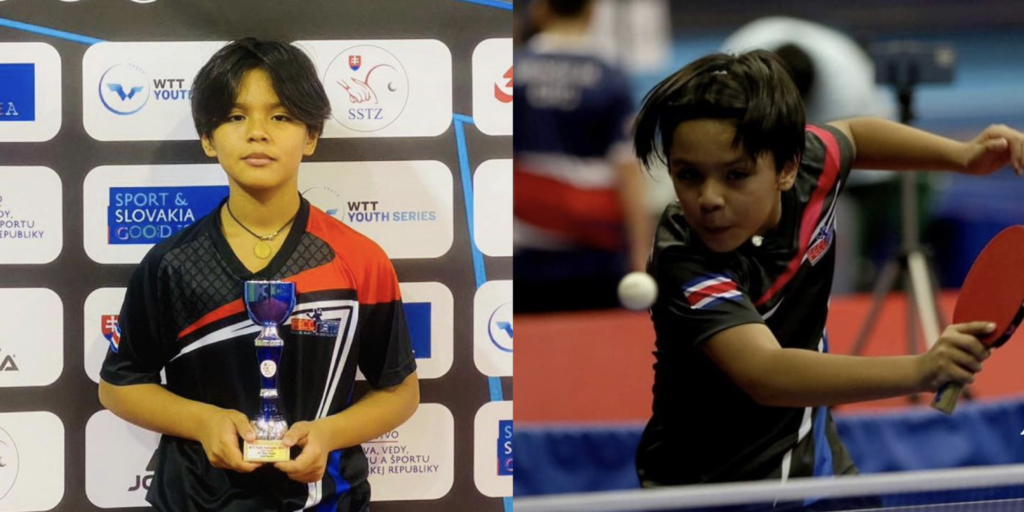 Principal promesa del tenis de mesa costarricense conquista histórico trofeo en Eslovaquia ...