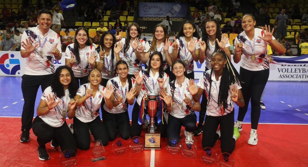 Costa Rica en la cima: selección U-19 de voleibol se corona campeona de ...