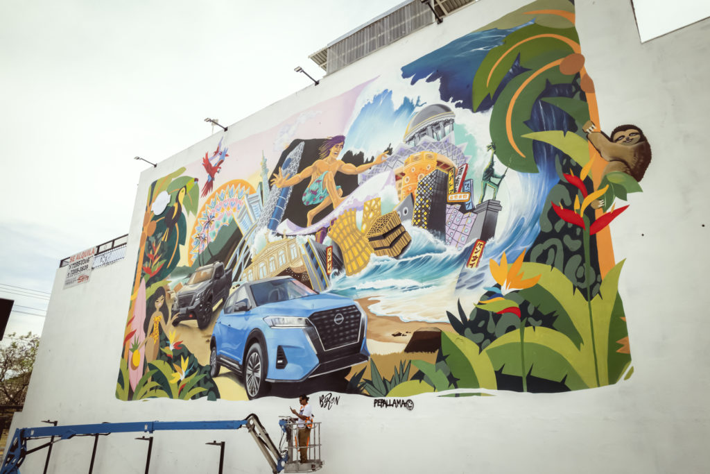 Tres artistas transforman la visión de Nissan en un emocionante mural ...