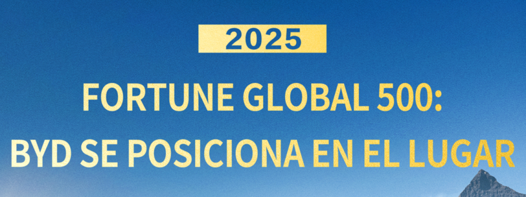 BYD sube al puesto 91 en el Ranking Fortune Global 500 de 2025 - Delfino.cr