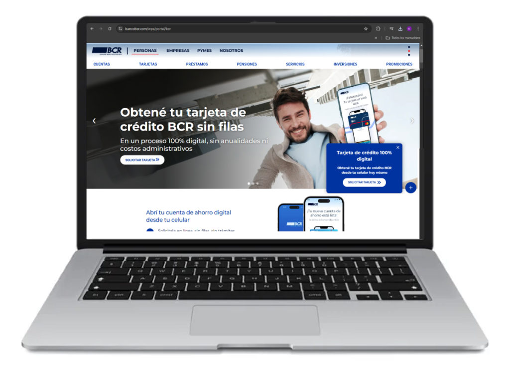 BCR otorga tarjetas de crédito con un proceso 100% digital